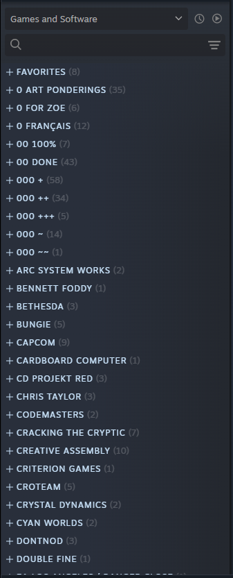 how do you organize your games library? - King of Posters - selectbutton 2
